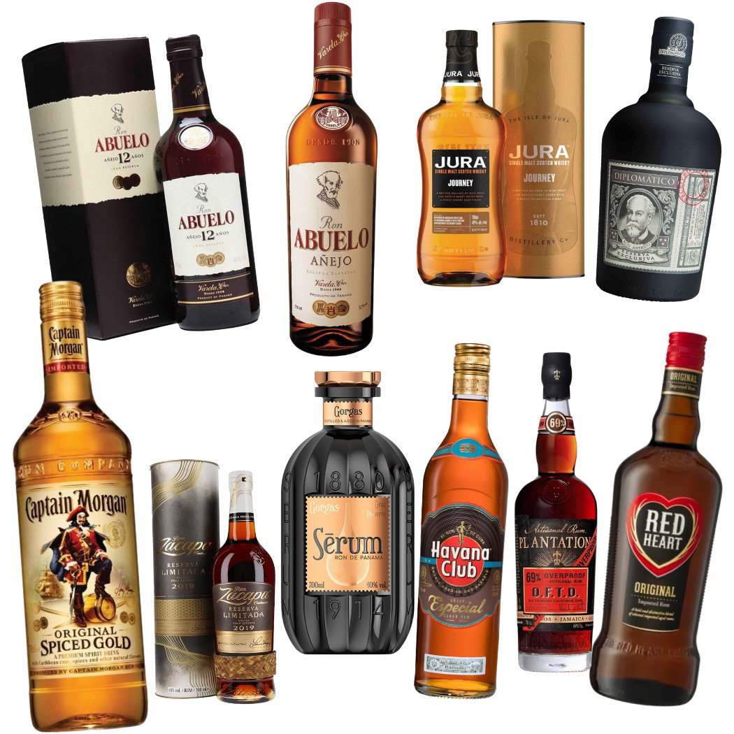 Top Rums Collection – Premium, Spiced, Dark, White and Aged – The Yum ...