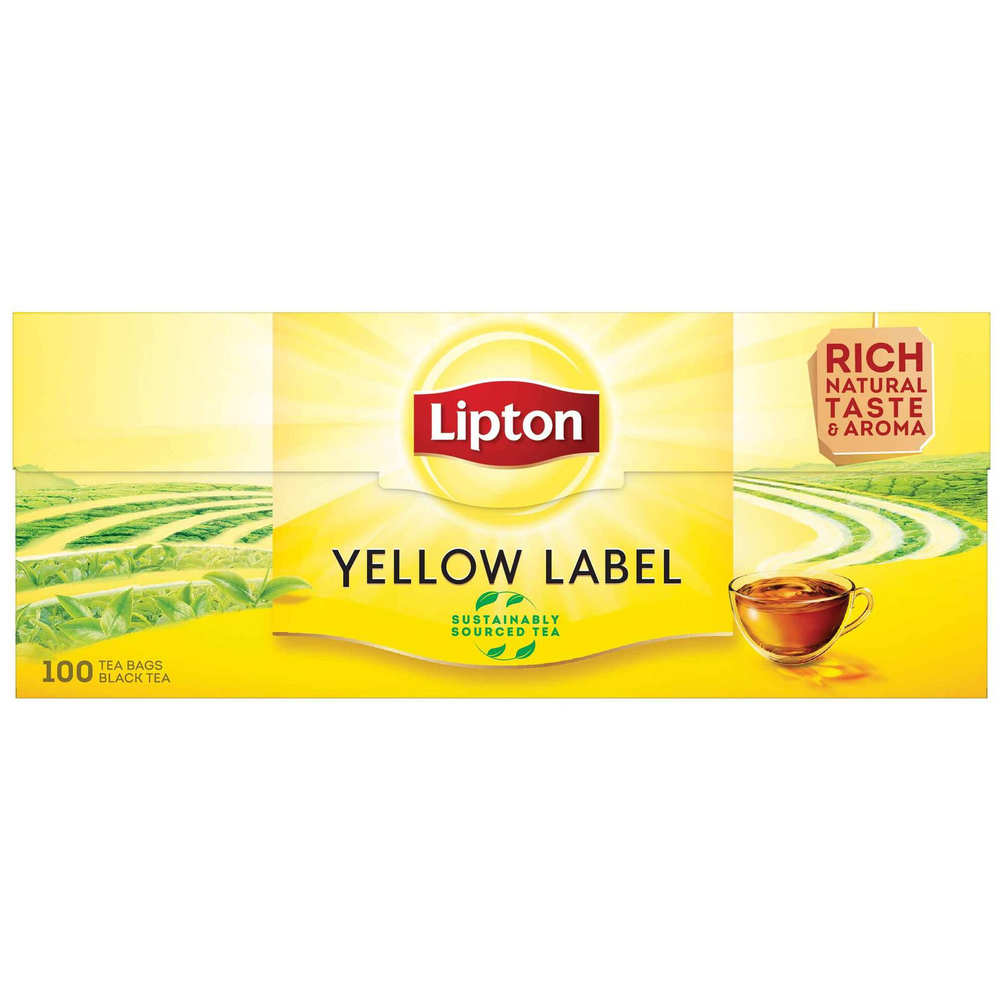 Yellow Label Black Tea Bags Lipton 100 units – The Yum Family Shop