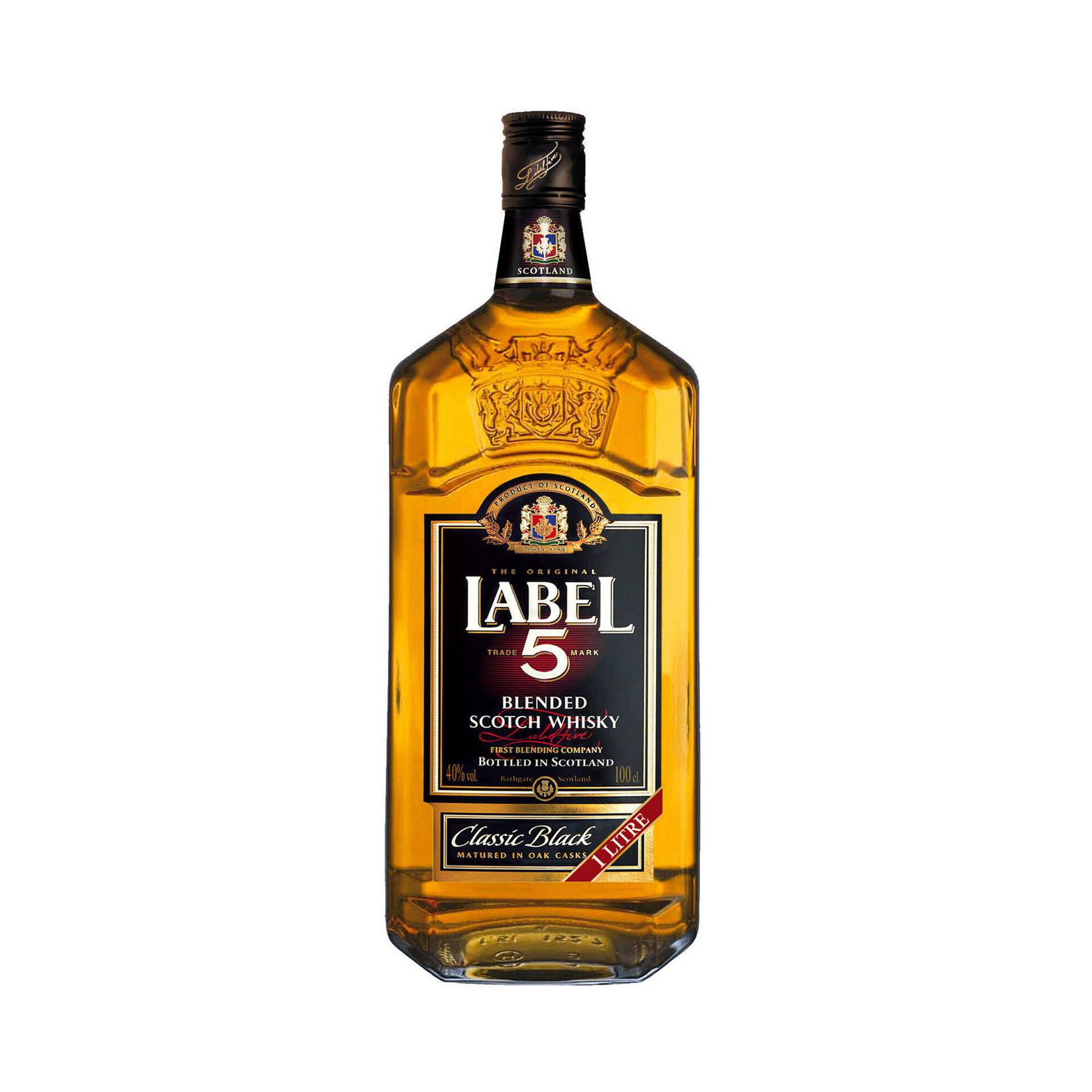 Label 5 Blended Scotch Whisky – 1000ml (40% ABV) | Smooth & Affordable ...