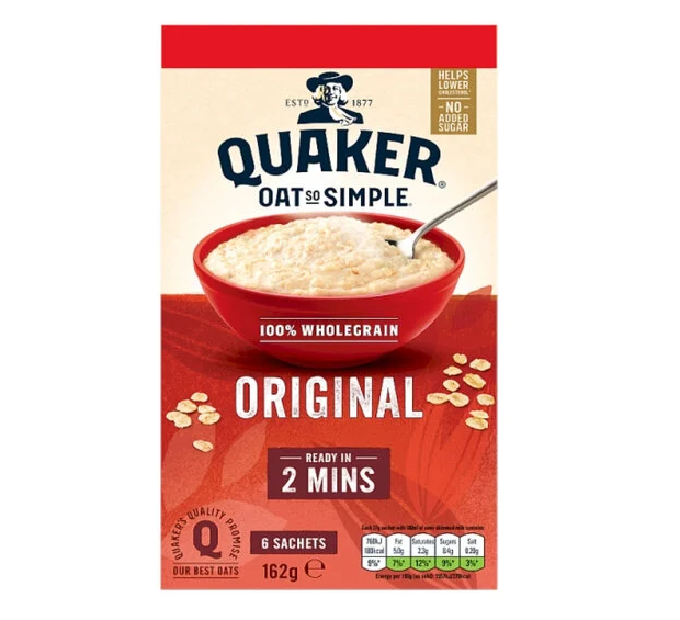Quaker Oat so Simple Original 6 Sachets 162g – The Yum Family Shop